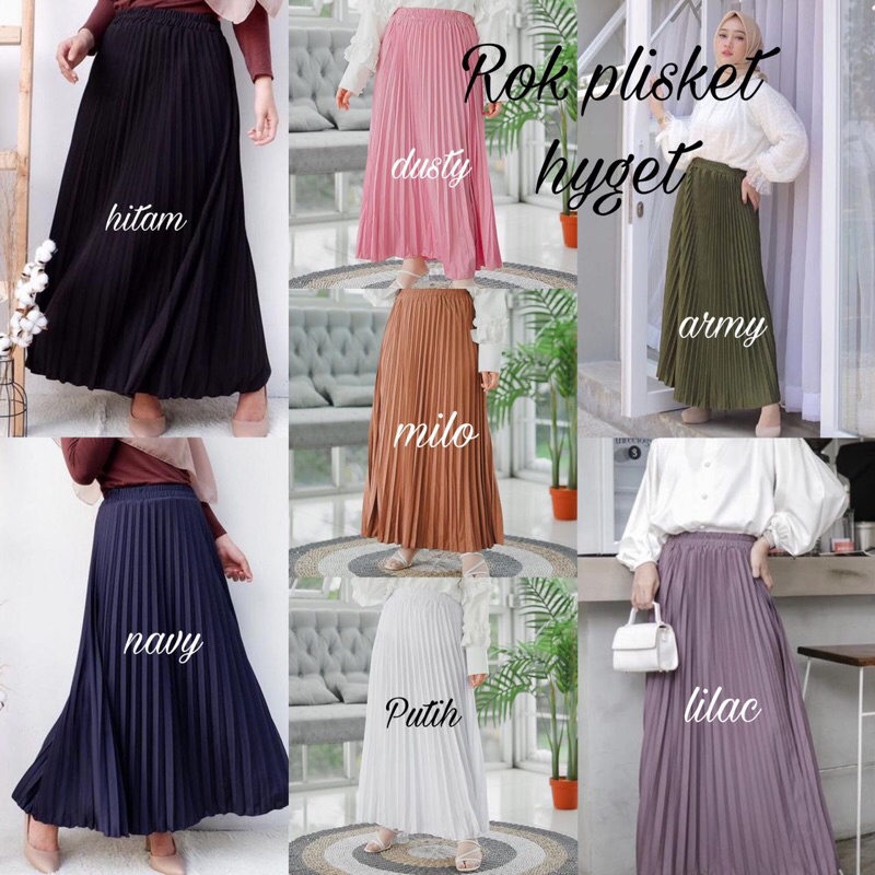 Jual ROK PLISKET HYGET PREMIUM | Shopee Indonesia