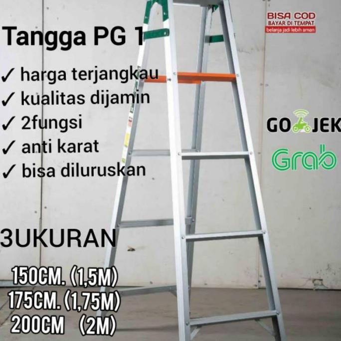 Jual TANGGA LIPAT 1,5M // TANGGA ALUMUNIUM 2FUNGSI 1,5M JADI 3M ...