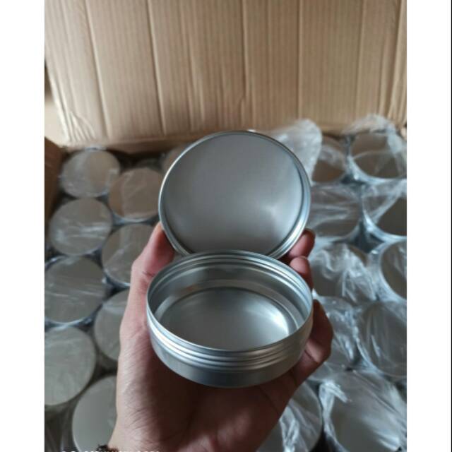 Jual Kaleng Pomade Silver 100 Gram - Kaleng Alumunium Silver 100 Gram ...