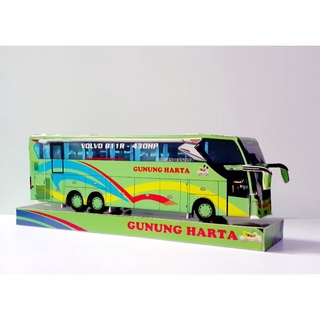 Jual Miniatur Papercraft Bus GUNUNG HARTA Tronton Voyager UHD Volvo ...