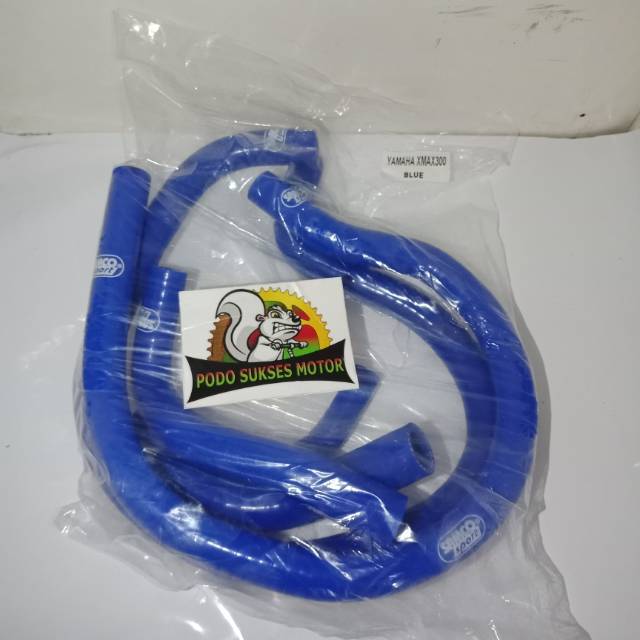 Jual Selang radiator samco pnp yamaha xmax 250cc selang warna biru ...