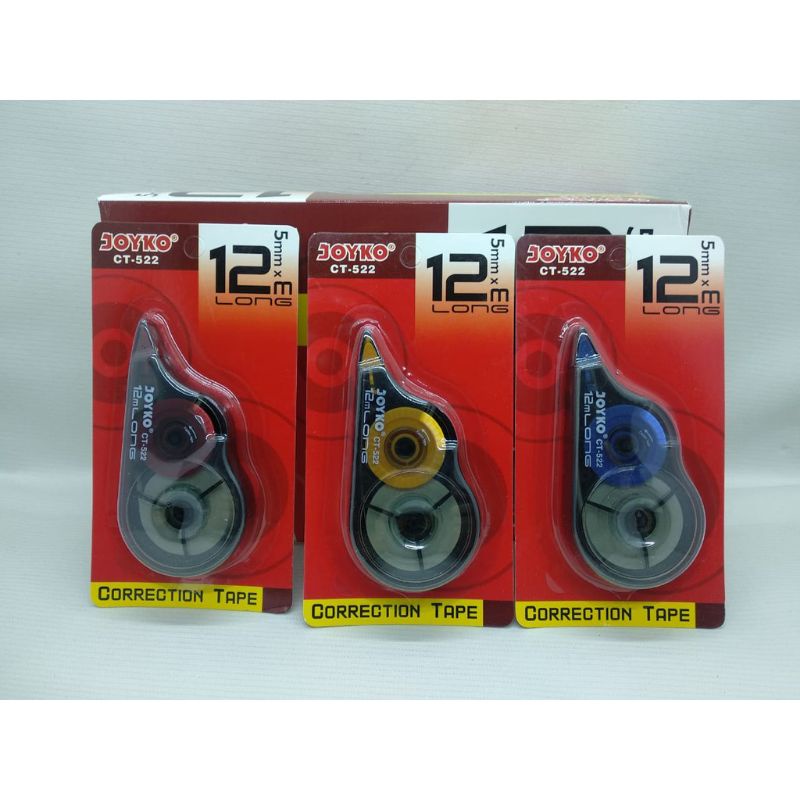 Jual Correction Tape/Stipo Kertas Joyko CT-522 (12 m) | Shopee Indonesia