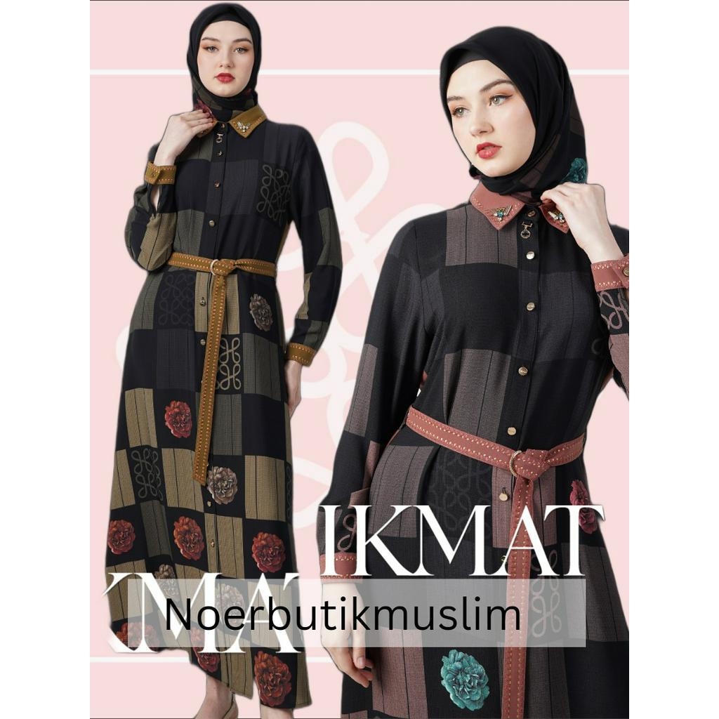 Jual Hikmat Original D8852-03 Abaya Hikmat Terbaru 2024 noerbutikmuslim | Shopee Indonesia