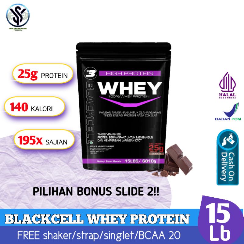 Jual BLACKCELL WHEY PROTEIN 15 LBS 15 LB BLACKCELL WHEY 195X SAJIAN | Shopee Indonesia