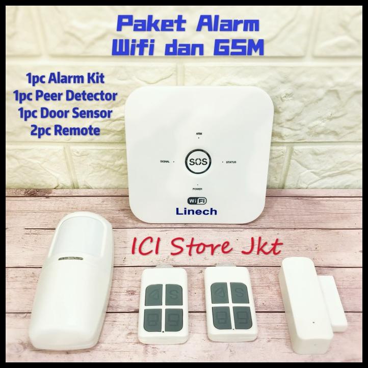 Jual Paket Smart Alarm Wifi Dan Gsm Sensor Gerak Dan Pintu | Shopee ...