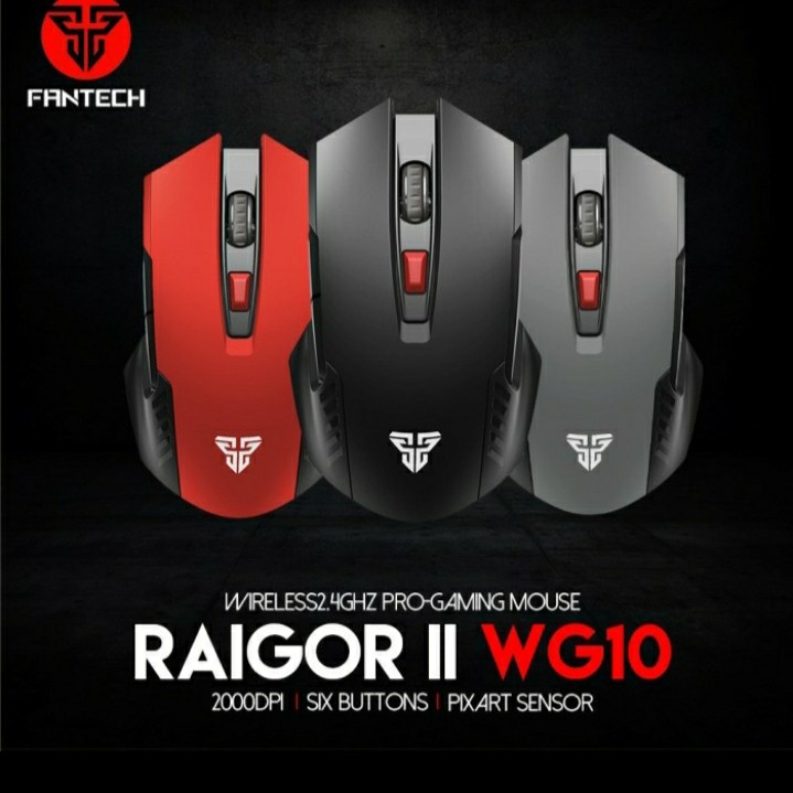 Jual Optical Mouse Gaming Wireless Fantech Raigor II WG10 Mouse ...