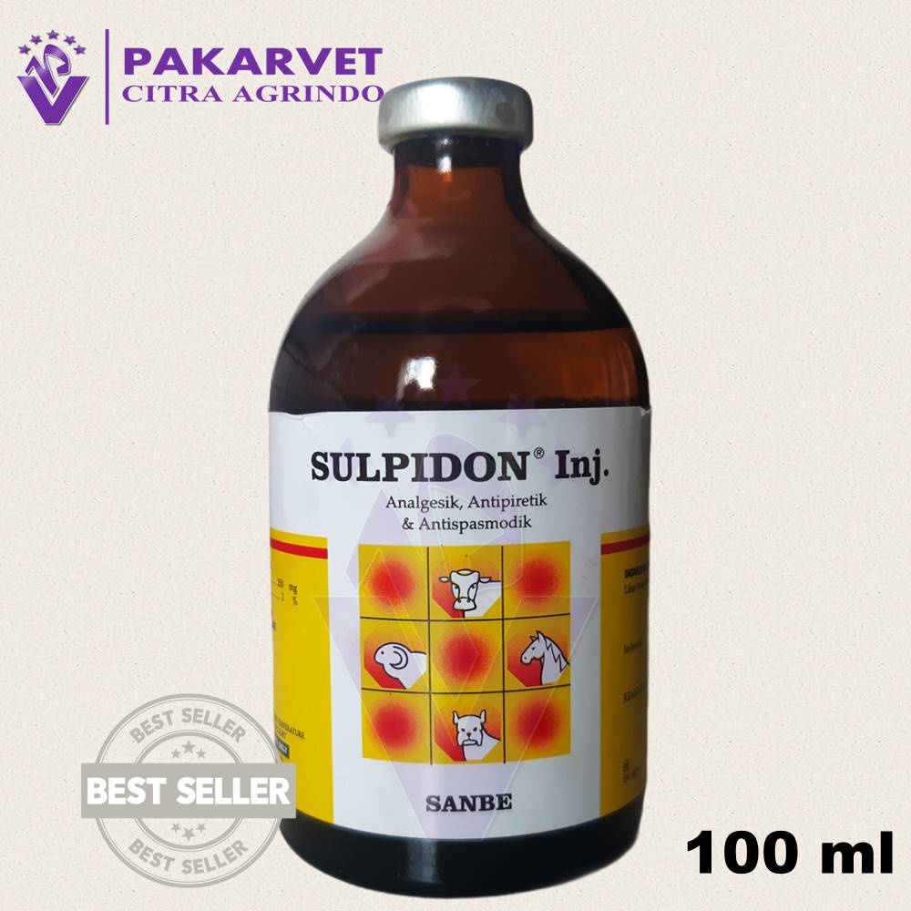 Jual SULPIDON Inj 100ml Sanbe untuk menurunkan panas, menghilangkan ...