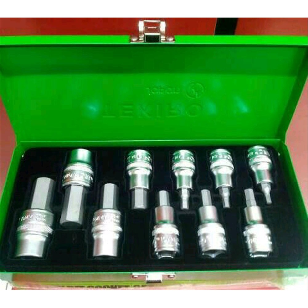 Jual kunci sock L hex 10 pcs dan TEKIRO JAPAN mata kunci sok L tekiro Berkualitas | Shopee Indonesia