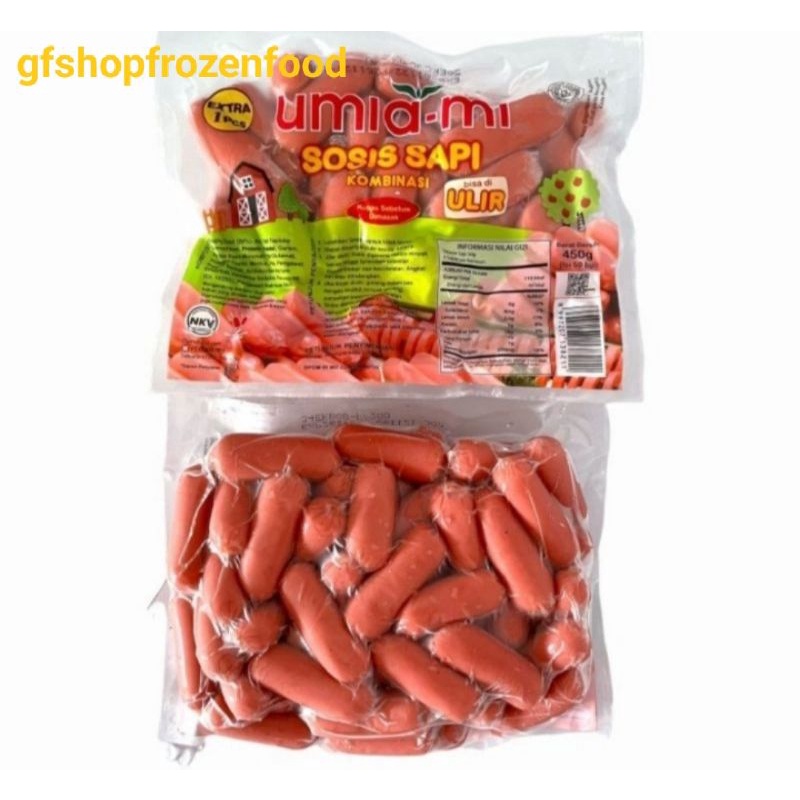 Jual Umia-mi Sosis Sapi Mini Isi 50 pcs berat 450g / Frozen Food ...
