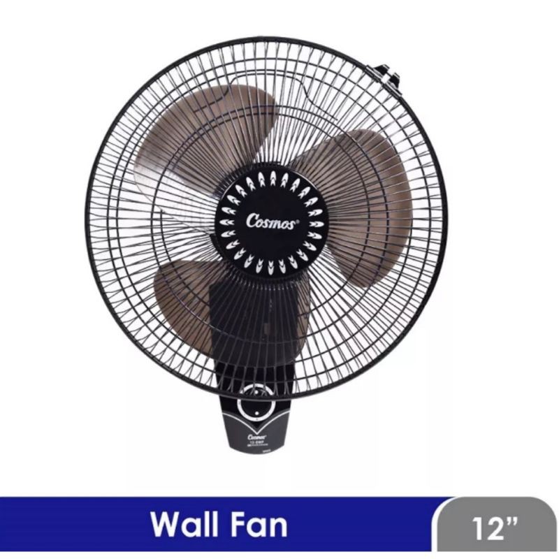 Jual Cosmos Kipas Angin Dinding 12 DWF Wall Fan Black 3 Speed Bahan ...