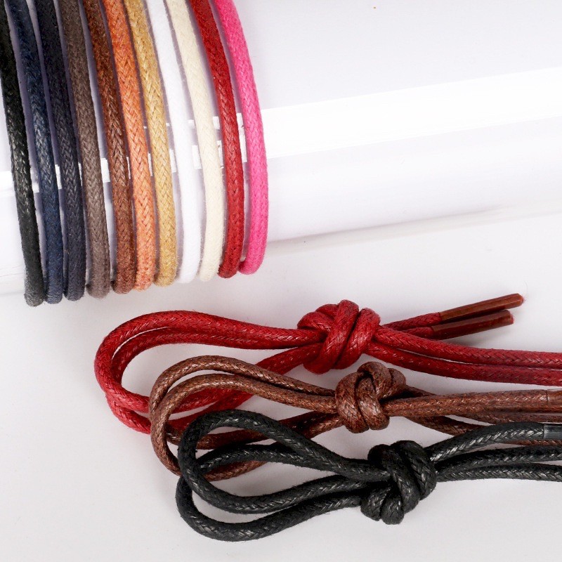 Jual TALI SEPATU LILIN BULAT WAX SHOELACE - ROUND WAX TALI SEPATU BOOT ...