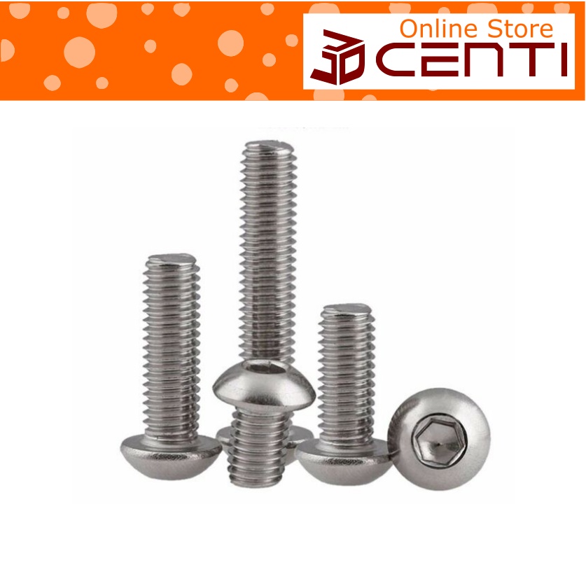 Jual Baut button M6 M8 6mm 8mm 10 16 20 mm 8mm 10mm 16mm 20mm 25mm 30mm 35mm 40mm 45mm 50mm ...