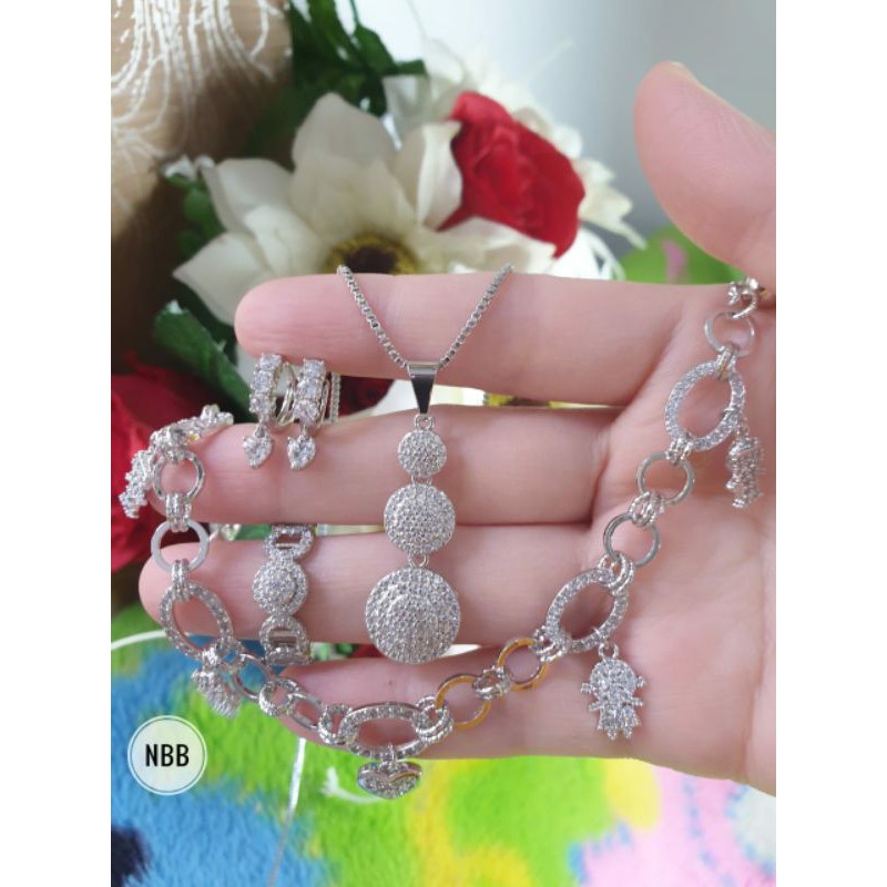 Jual Kalung Silver Perhiasan Simpel Xuping Zircorn Mata N10082005 ...