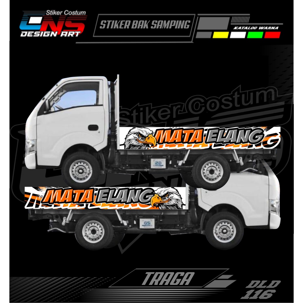 Jual Stiker Bak Samping Pick Up Traga Stiker Vinyl Custom Stiker ...