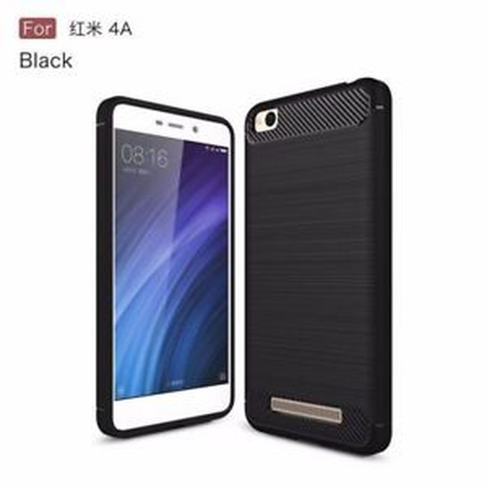 Jual Case Xiaomi Redmi 4A Softcase iPAKY Carbon - Hitam | Shopee Indonesia