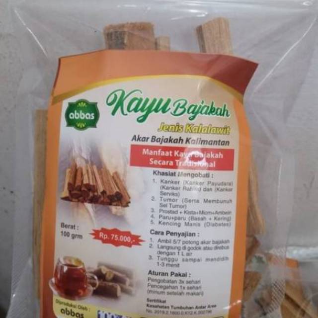 Jual Akar Kayu Bajakah Kalimantan Obat Kanker/Tumor 100% Original 100gr ...