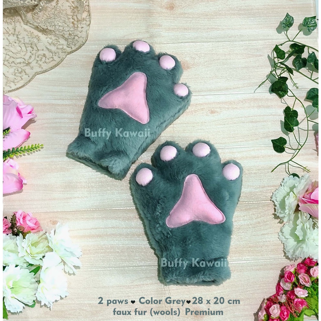 Jual cat cosplay costume Paws nekomimi sarung tangan kucing halloween ...