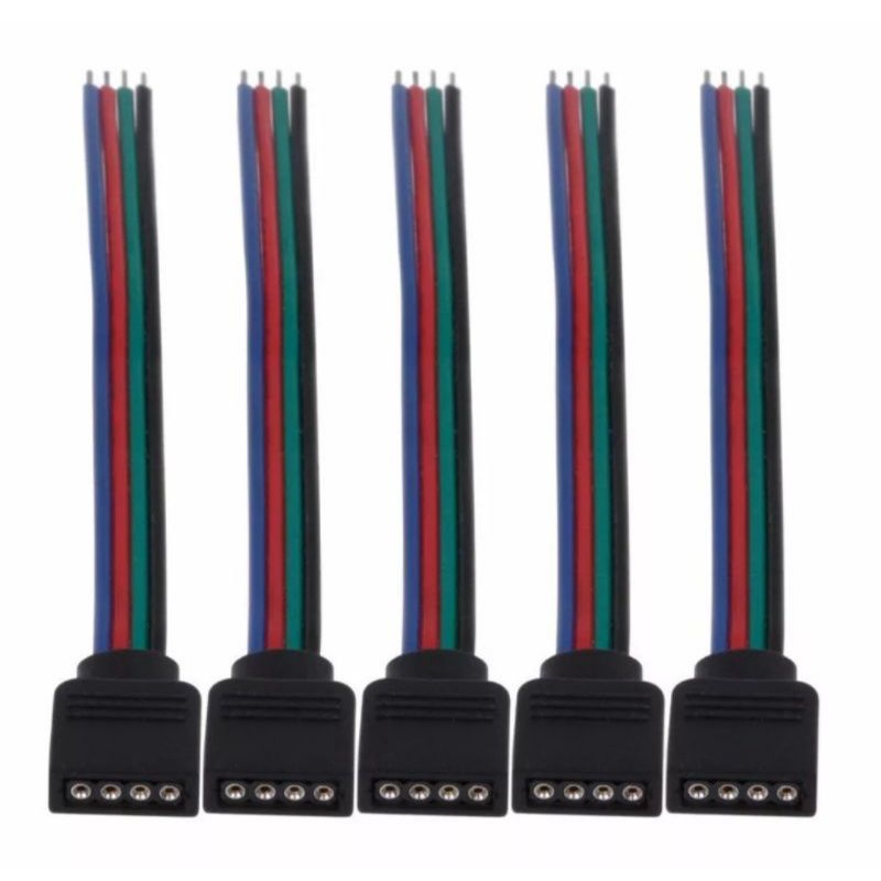 Jual KABEL KEPALA RGB SOKET SISIR 4 PIN FOR LED STRIP RGB | Shopee ...
