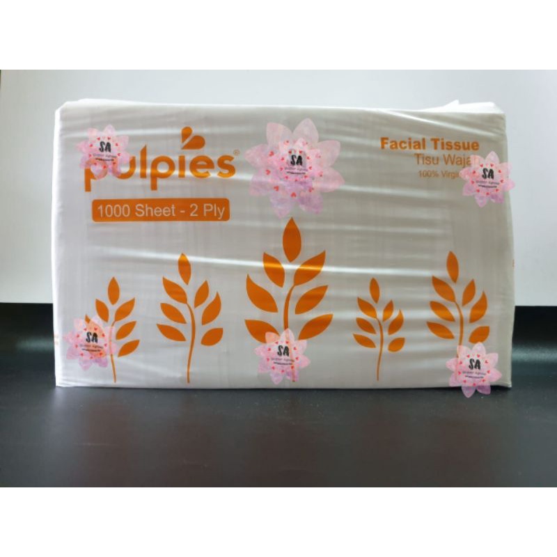 Jual BEST SELLER TISSUE PULPIES Kemasan JUMBO 1000sheet 2 ply | Shopee ...