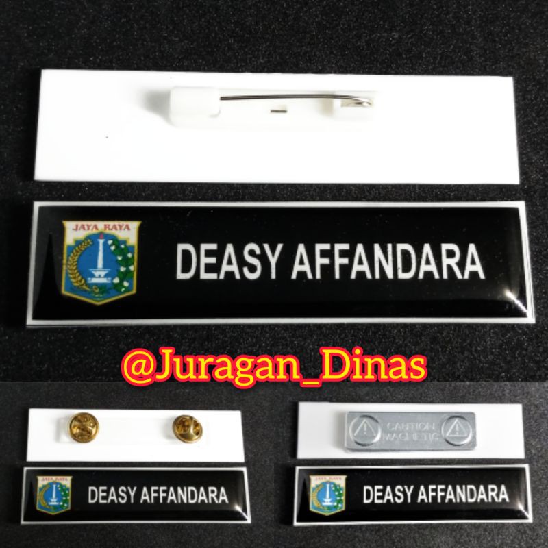 Jual NAMETAG RESIN(lapis bening) PAPAN NAMA DADA PDH PNS BHAYANGKARI ...