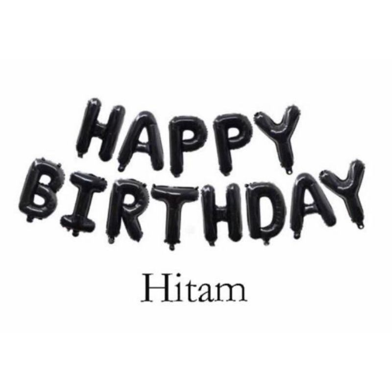 Jual MS.PARTY BALON FOIL SET HURUF HAPPY BIRTHDAY/ BALON FOIL TULISAN ...