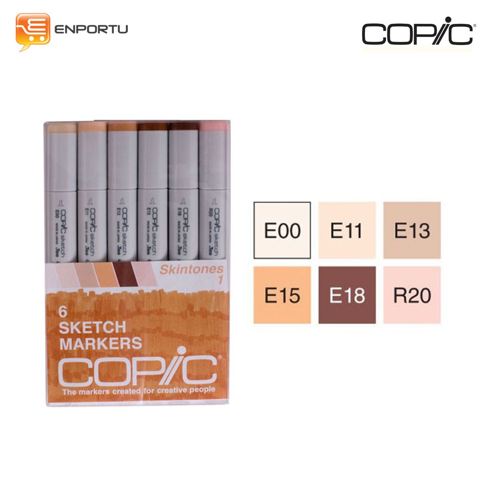 Jual Copic Sketch Skin Tones 6 Pc - 1 Set SPIDOL | MARKER | | Shopee ...