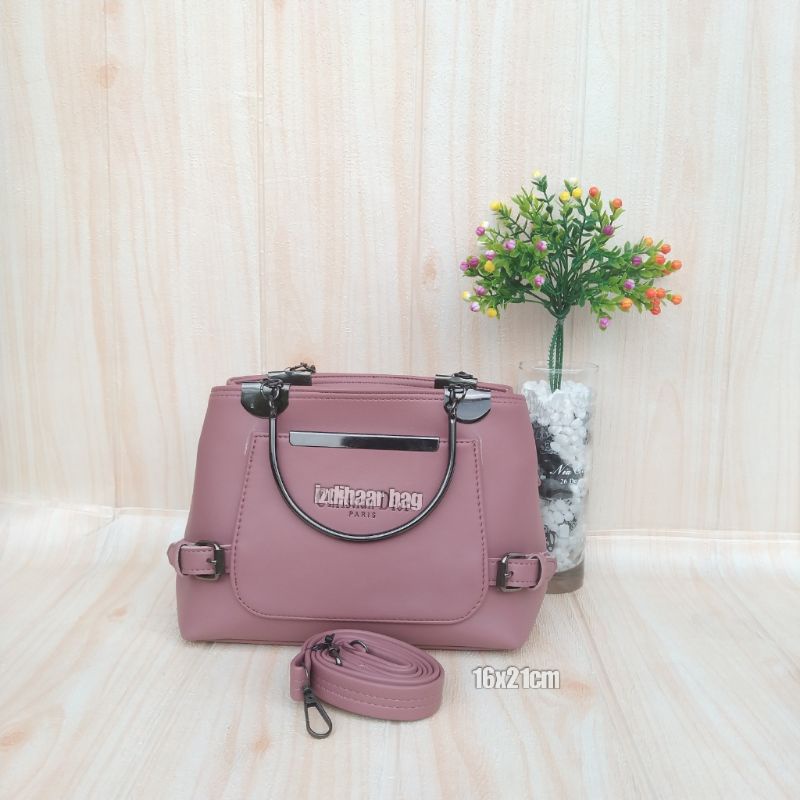 Jual Tas wanita terbaru tenteng besi 2 ruang kantong depan ukuran ...