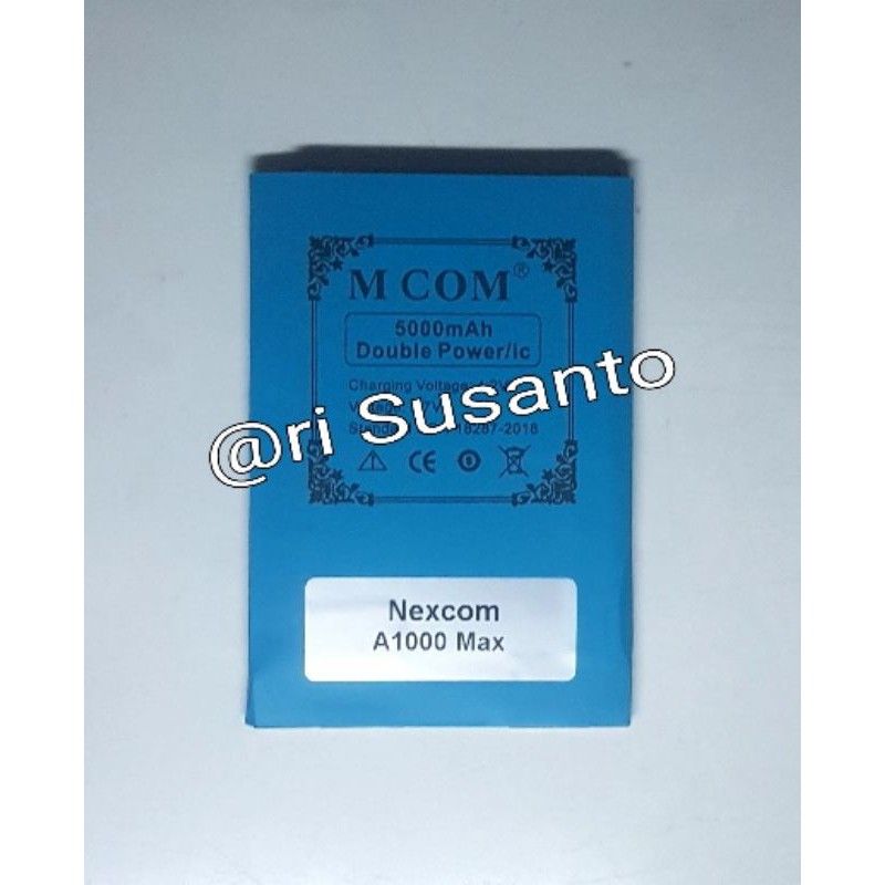 Jual Baterai MCOM for Nexcom A1000 Max Double Power 5000mAh | Shopee Indonesia