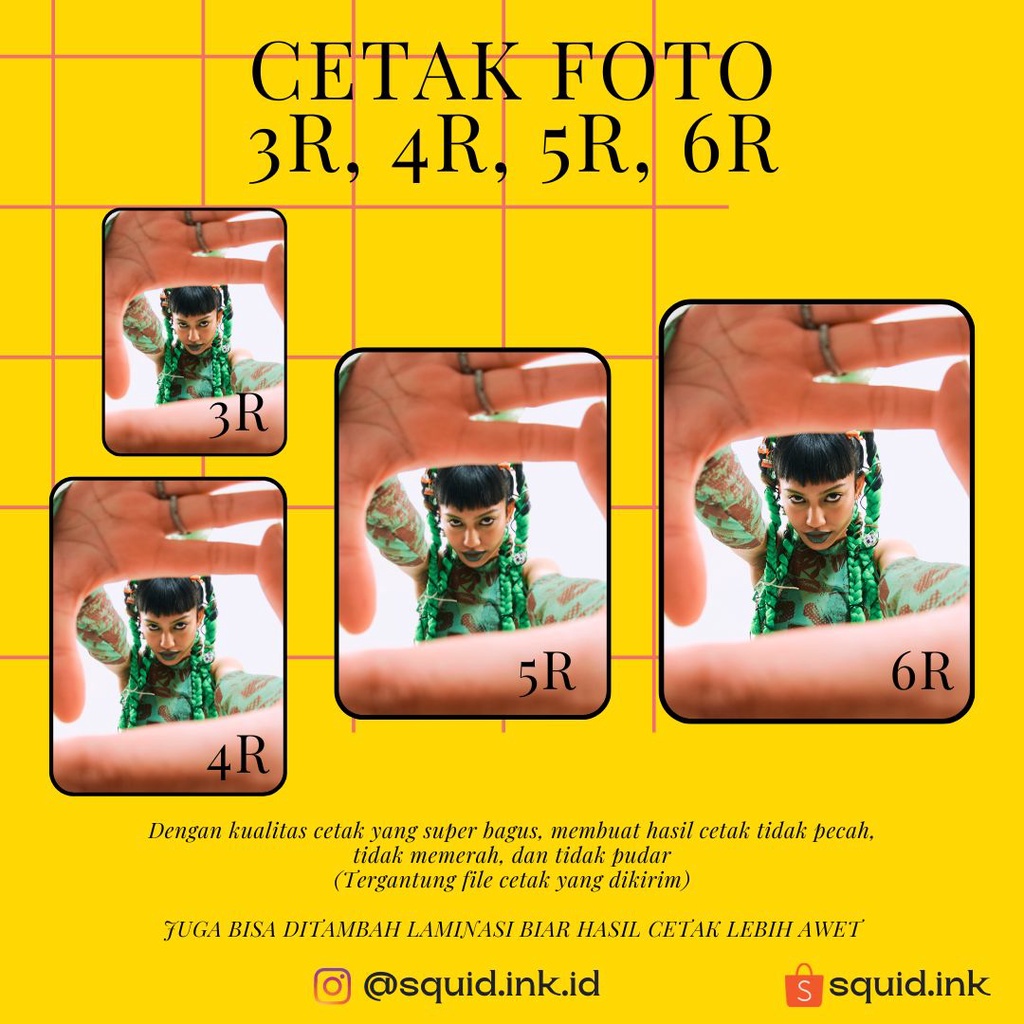 Jual [SQUID.INK] cetak foto murah semua ukuran ( 3r - 6r ) | Shopee Indonesia