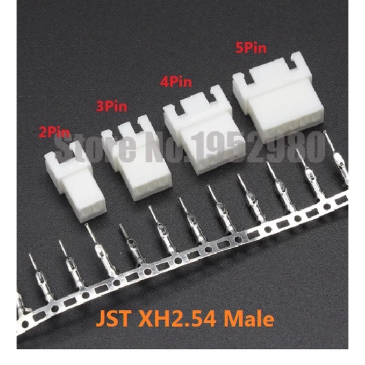 Jual 1pcs Housing Konektor JST XH2.54 XH 2.54 Male Laki 2pin 3Pin 4Pin 5pin untuk balance ...