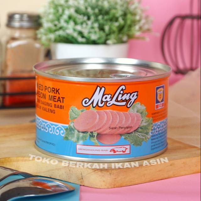 Jual Ma Ling Luncheon Pork 397 gr TTS Canned / Daging Ham Babi Maling ...