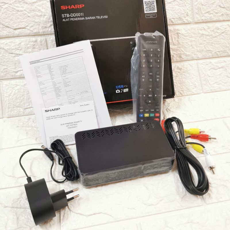 Jual SET TOP BOX SHARP STB DVB T2 DVBT2 RECEIVER STBDD001 DD001 DD001I ...