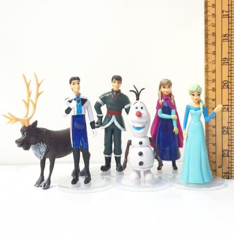 Jual 6PCS/SET FROZEN ELSA ANNA OLAF KRISTOFF SVEN HANS FIGURE | Shopee ...