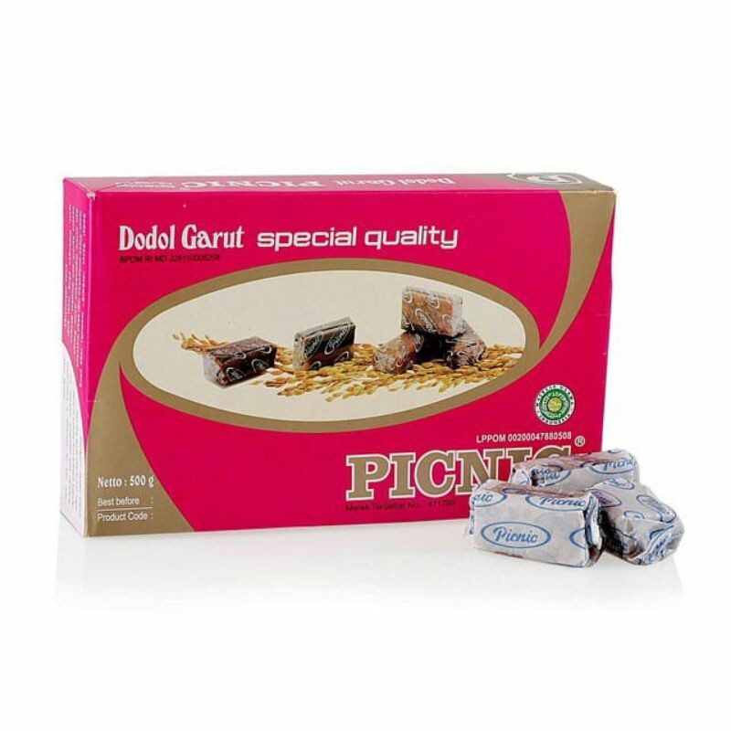 Jual Dodol Garut Picnic Classic Original Oleh Oleh Khas Priangan Kemasan Dus 500g | Shopee Indonesia