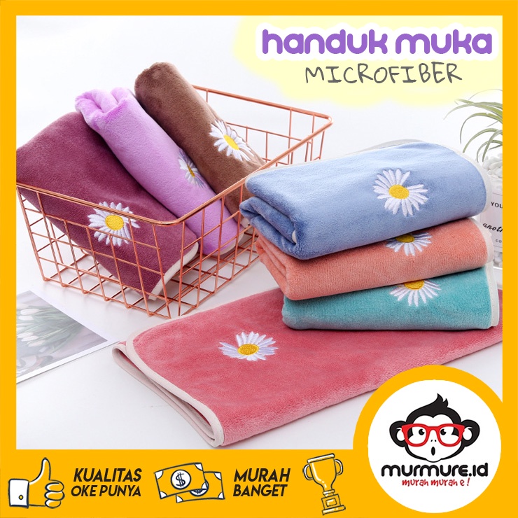 Jual MURMURE.ID | HANDUK MUKA MOTIF BUNGA 35 X75 FACE TOWEL POLOS BAHAN ...