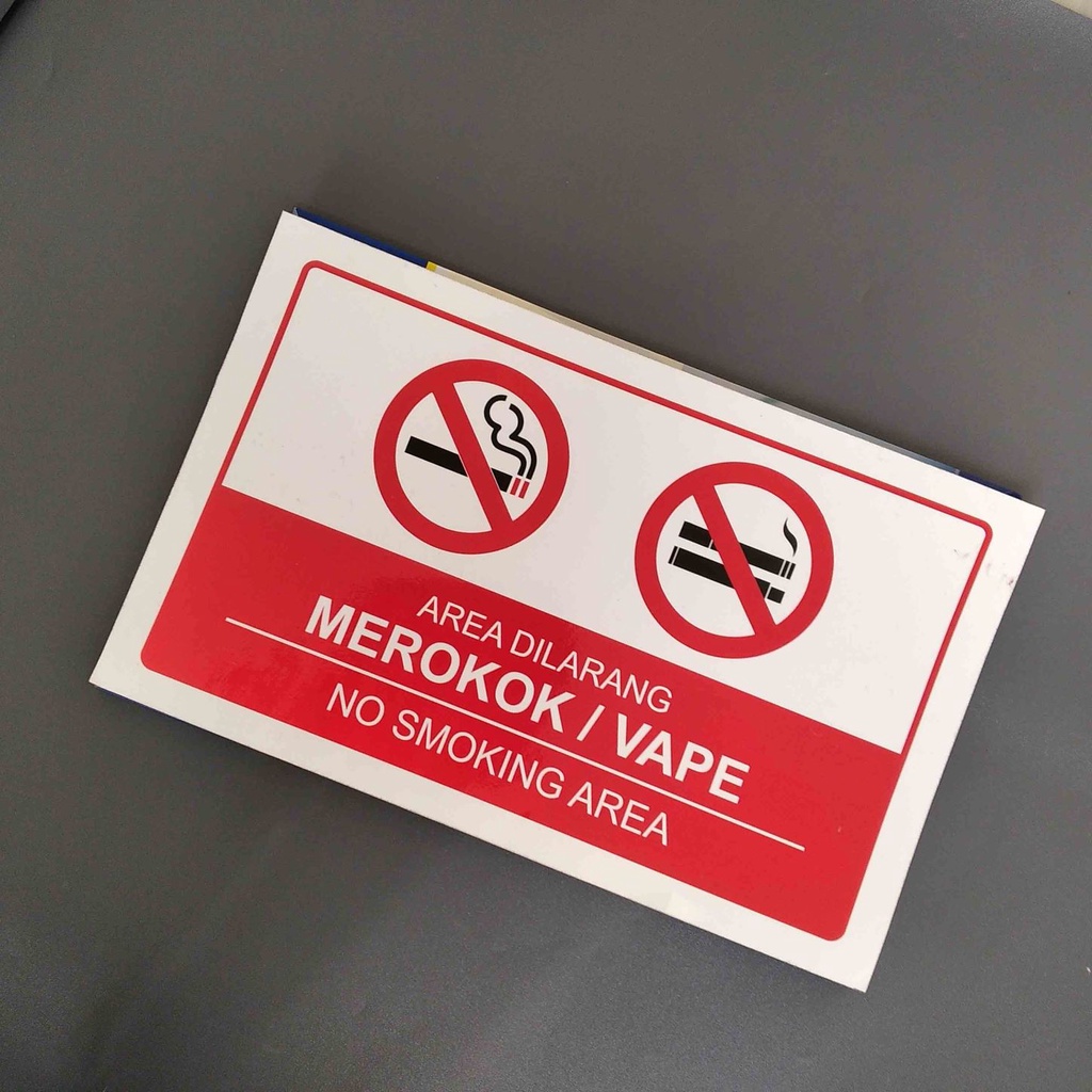 Jual Stiker Area Dilarang Merokok / Vape / Larangan Merokok dan Vape ... Jual Stiker Area Dilarang Merokok / Vape / Larangan Merokok dan Vape ...