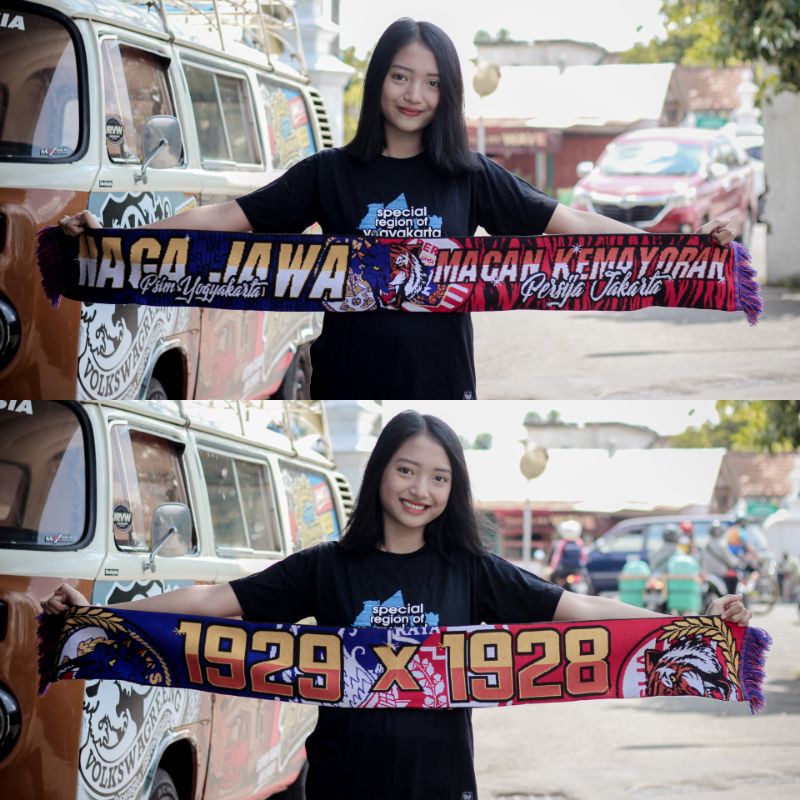 Jual Scarf Syal Rajut 14 Get Spesial PSIM Yogyakarta - Persija Jakarta ...