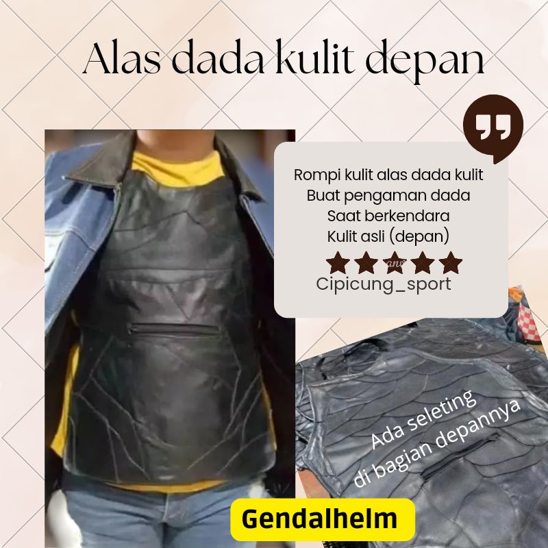 Jual rompi alas dada kulit depan | Shopee Indonesia