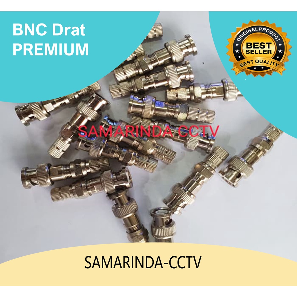Jual BNC DRAT TAIWAN CONNECTOR CCTV PREMIUM | Shopee Indonesia