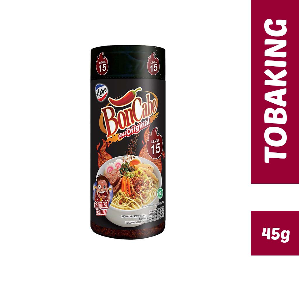 Jual BONCABE Sambal Cabe Tabur Bubuk Kobe Level 15 | Shopee Indonesia