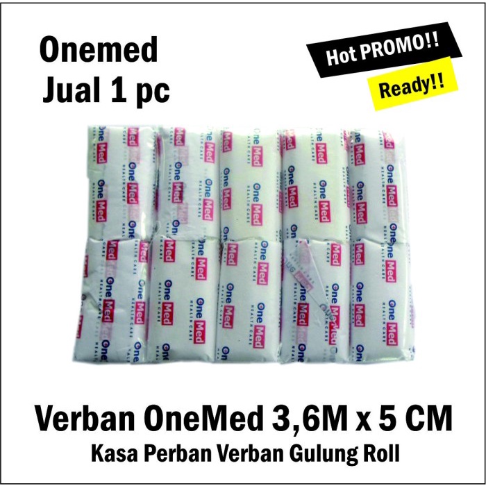 Jual Kasa Verban OneMed 3,6M x 5CM Kasa Perban 5 cm Jual Satuan ...