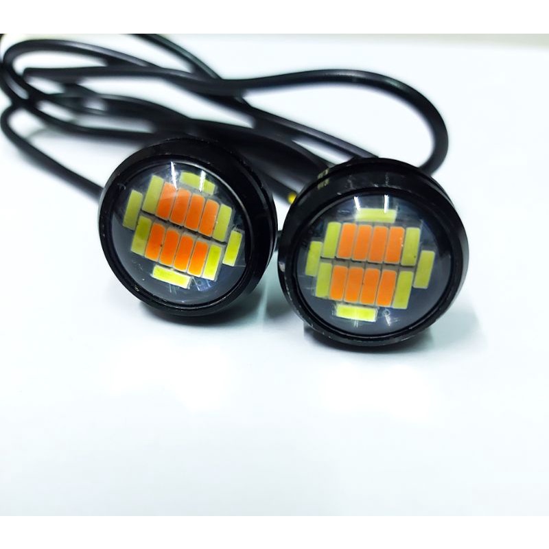 Jual Lampu Led Mata Elang Led Eagle Eyes 2 warna 23mm Led senja Mata Elang DRL Led dua warna ...