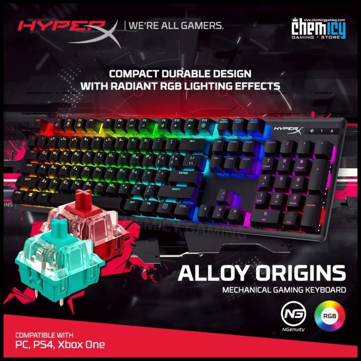 Jual Hyperx Alloy Origins Rgb Fullsize Mechanical Gaming Keyboard ...