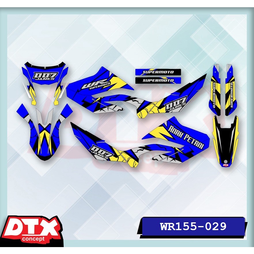 Jual decal wr155 full body decal wr155 decal wr155 supermoto stiker ...