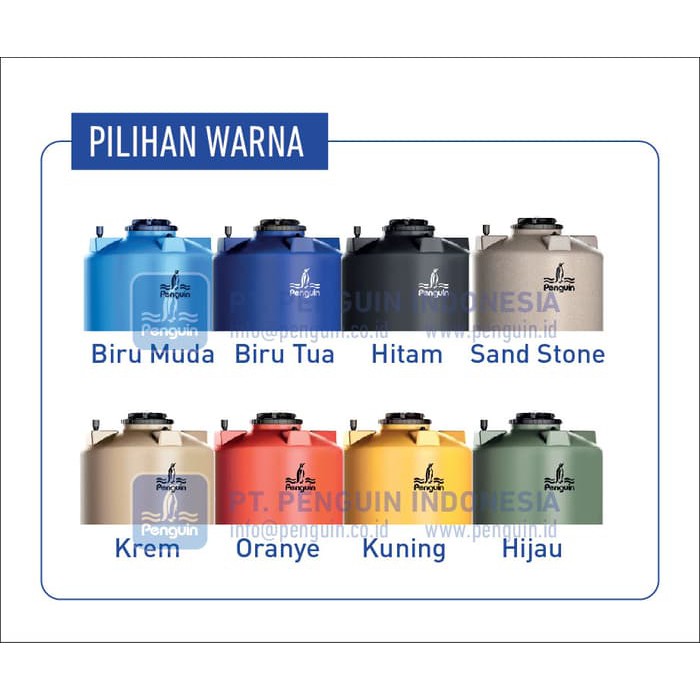 Jual Penguin Tangki | Toren | Tandon Air Stainless TBSK 1000 1000 liter ...
