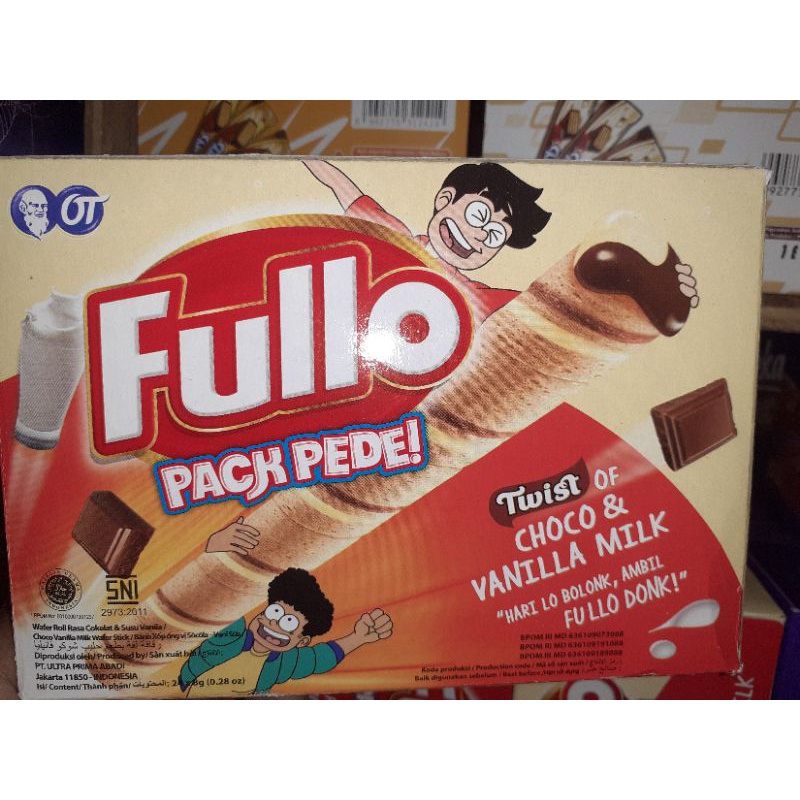 Jual Fullo wafer roll rasa coklat 1 box 24 pcs | Shopee Indonesia