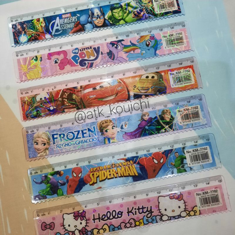 Jual PENGGARIS FANCY BERKARAKTER 15 CM | PENGGARIS / ROL / RULER ...