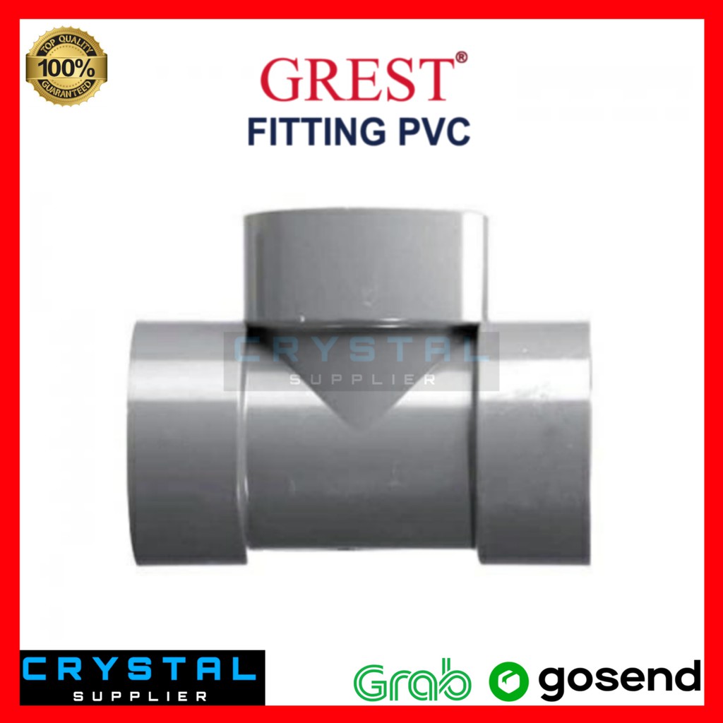 Jual Tee GREST 2" inch D PVC / T Te D | Shopee Indonesia