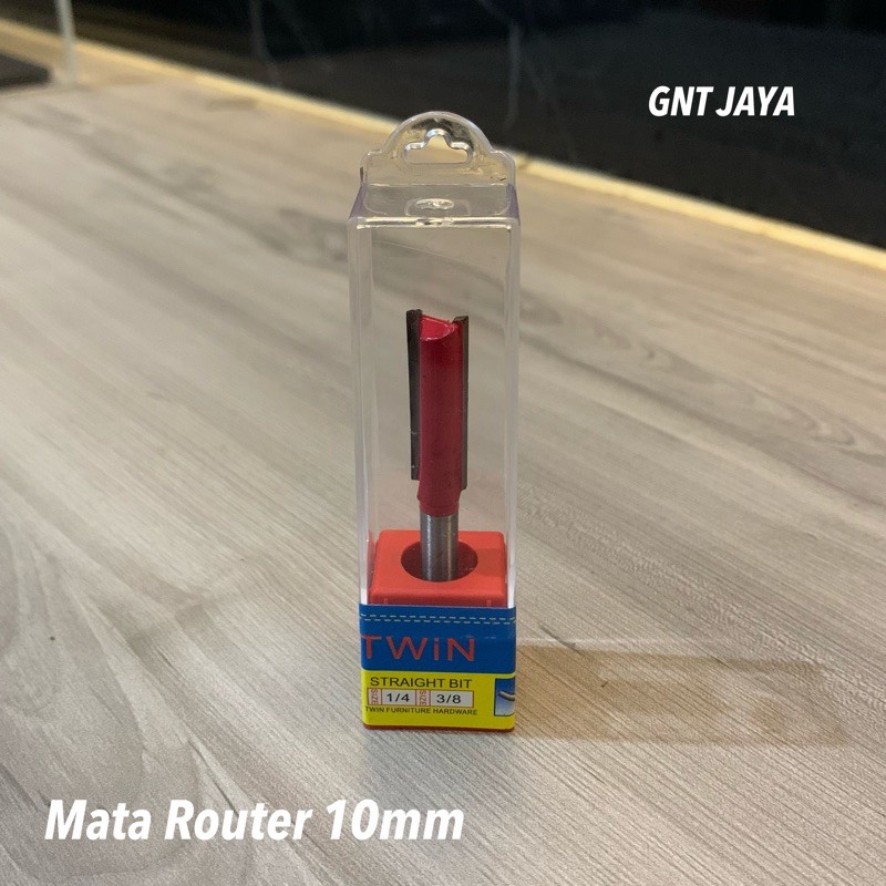 Jual Mata Router Profil Lurus Twin Non bearing Straight Bit trimmer 3mm ...