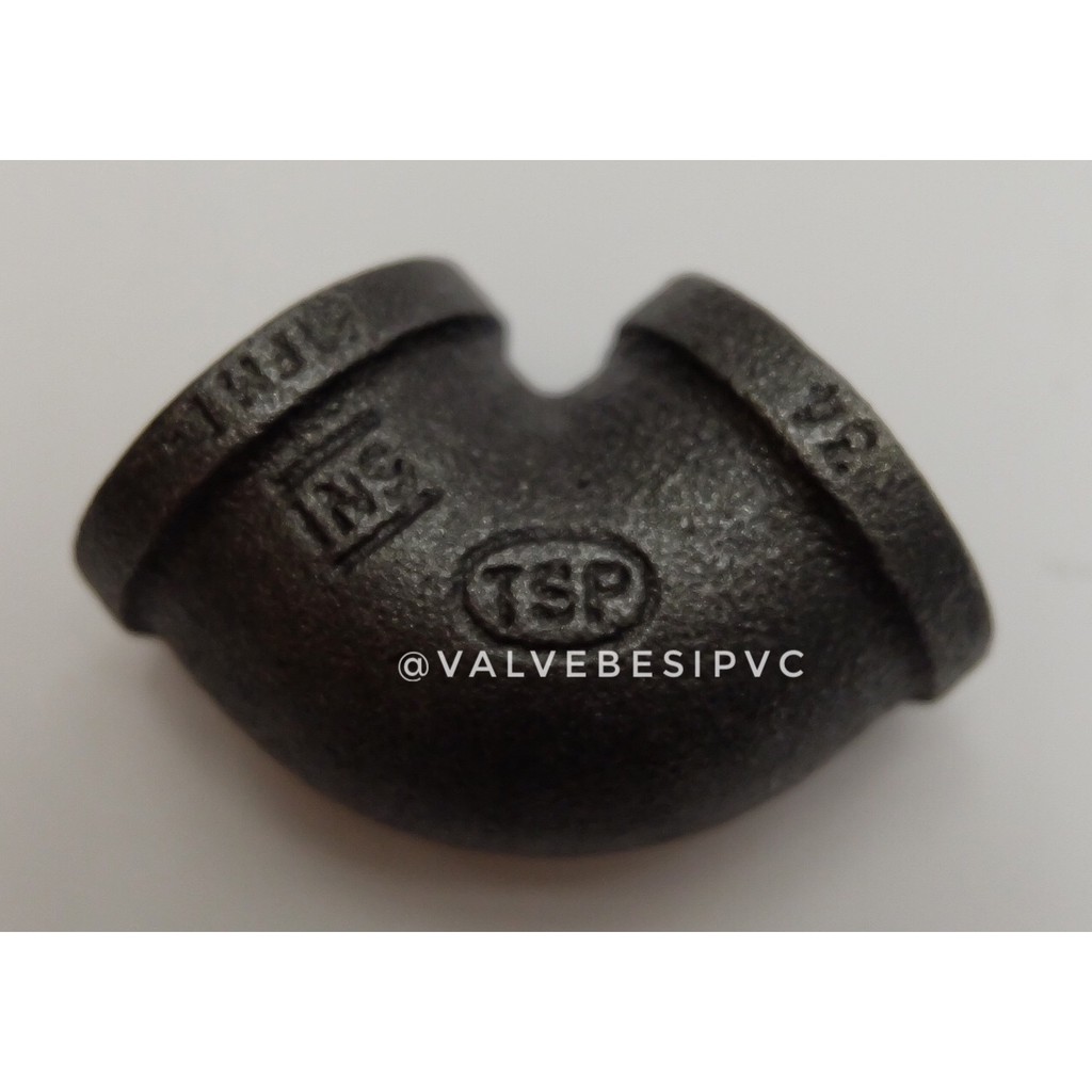 Jual Elbow BS TSP 1/2" /Elbow hitam TSP / Knee BS Hitam TSP/ Keni Hitam ...